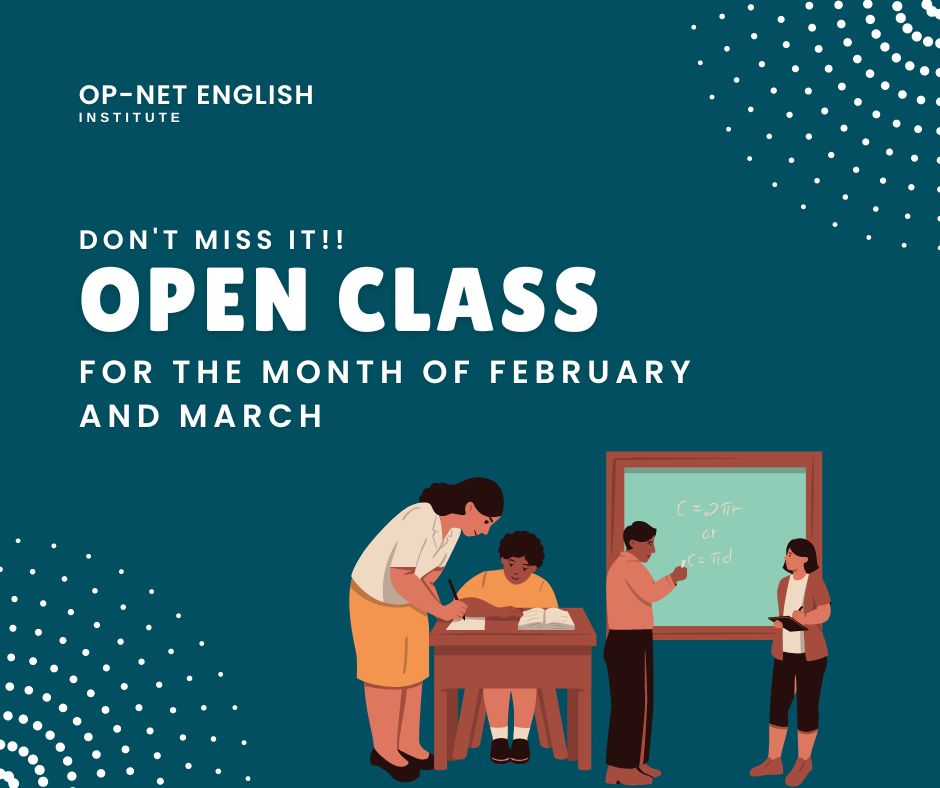 OP-NET全校でOPEN CLASS開催中! - オプネット英語学院